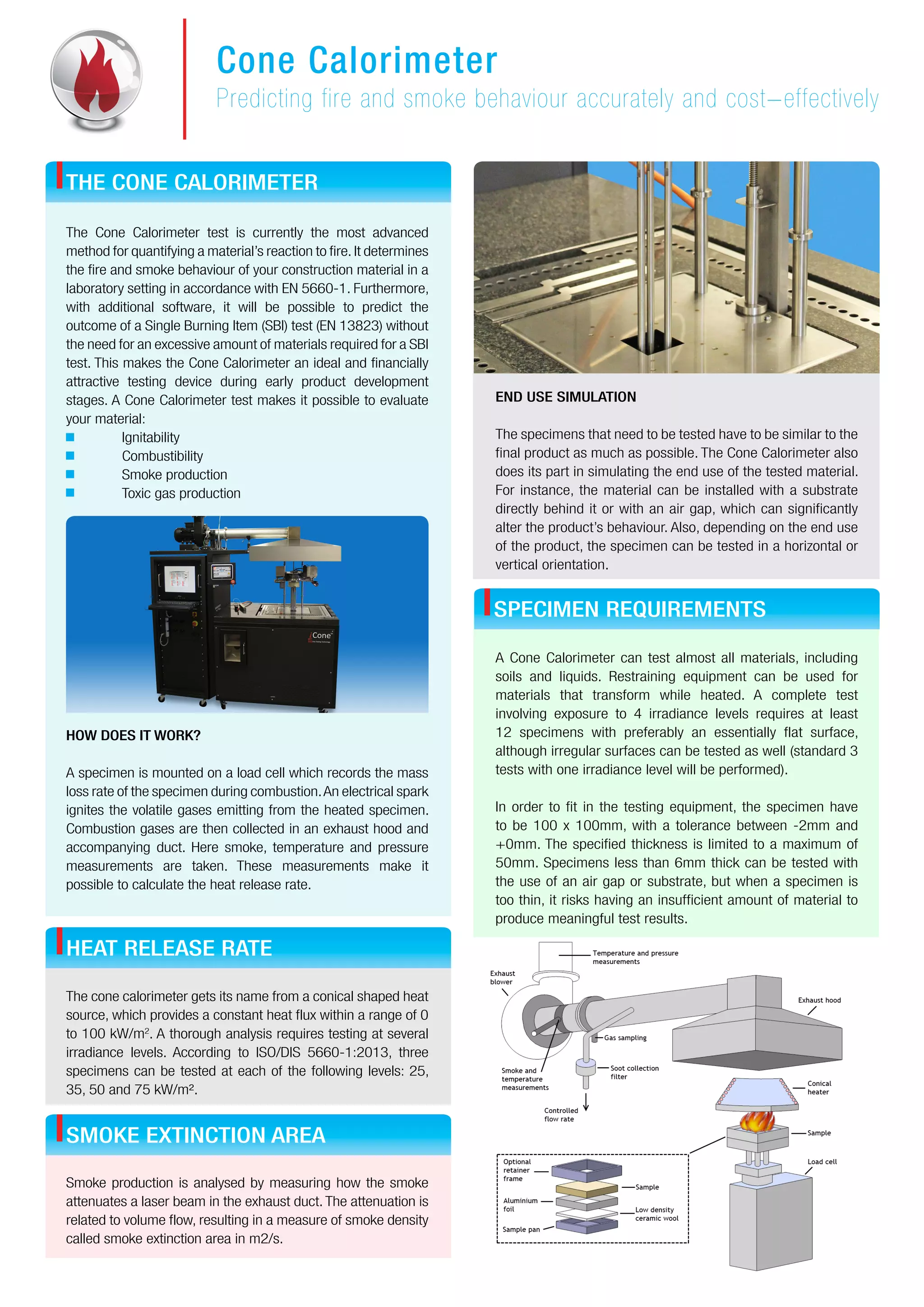 Techn product brochure ISO 5660-ver2014 | PDF