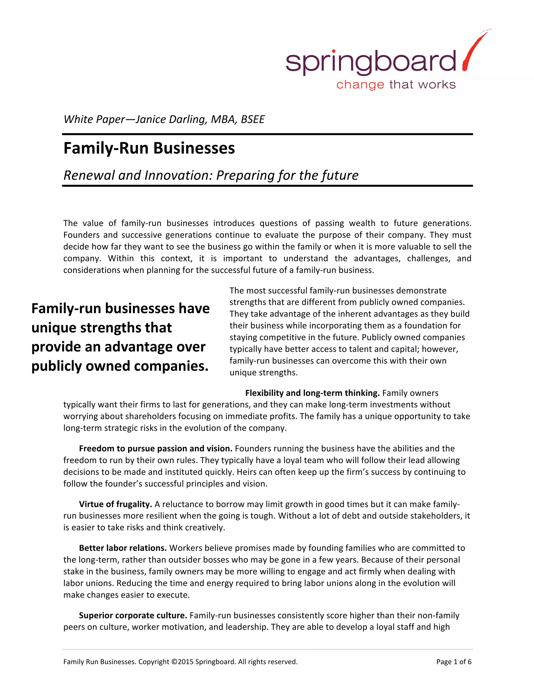 future of family run businesses POV FINAL | PDF
