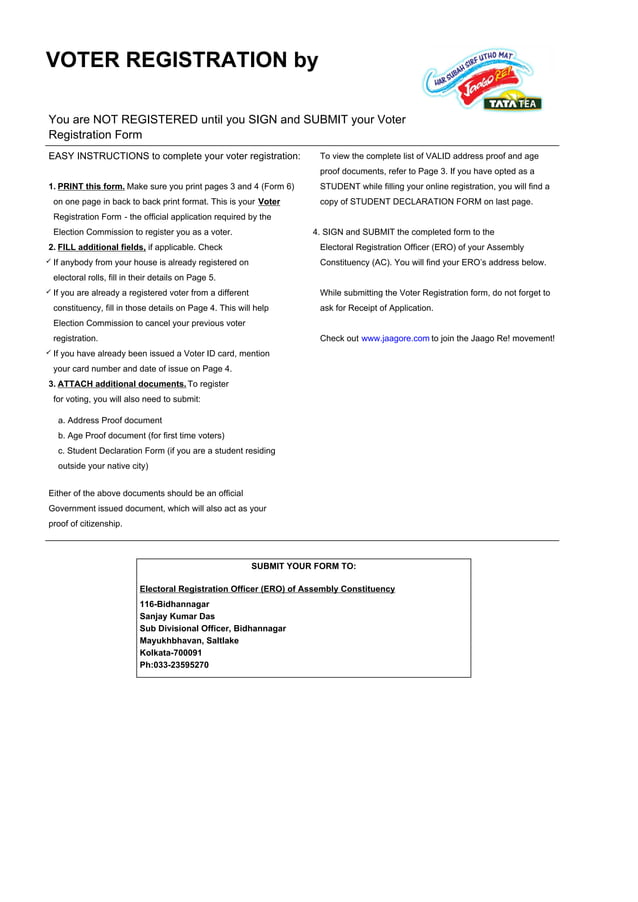 618388 form6 | PDF | Elections | Politics