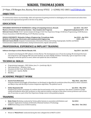 NIKHIL THOMAS JOHN | PDF