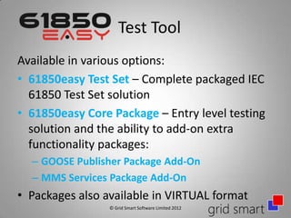 61850easy Test Tool for IEC 61850 Networks & Systems | PPTX