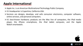 Apple Inc - Rise of Apple Co as a Brand | PPTX