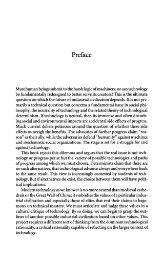 Transforming technology a critical theory revisited Feenberg | PDF