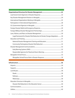Disaster Management Reference Handbook | Mongolia | PDF