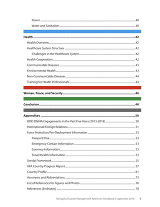 Disaster Management Reference Handbook | Mongolia | PDF