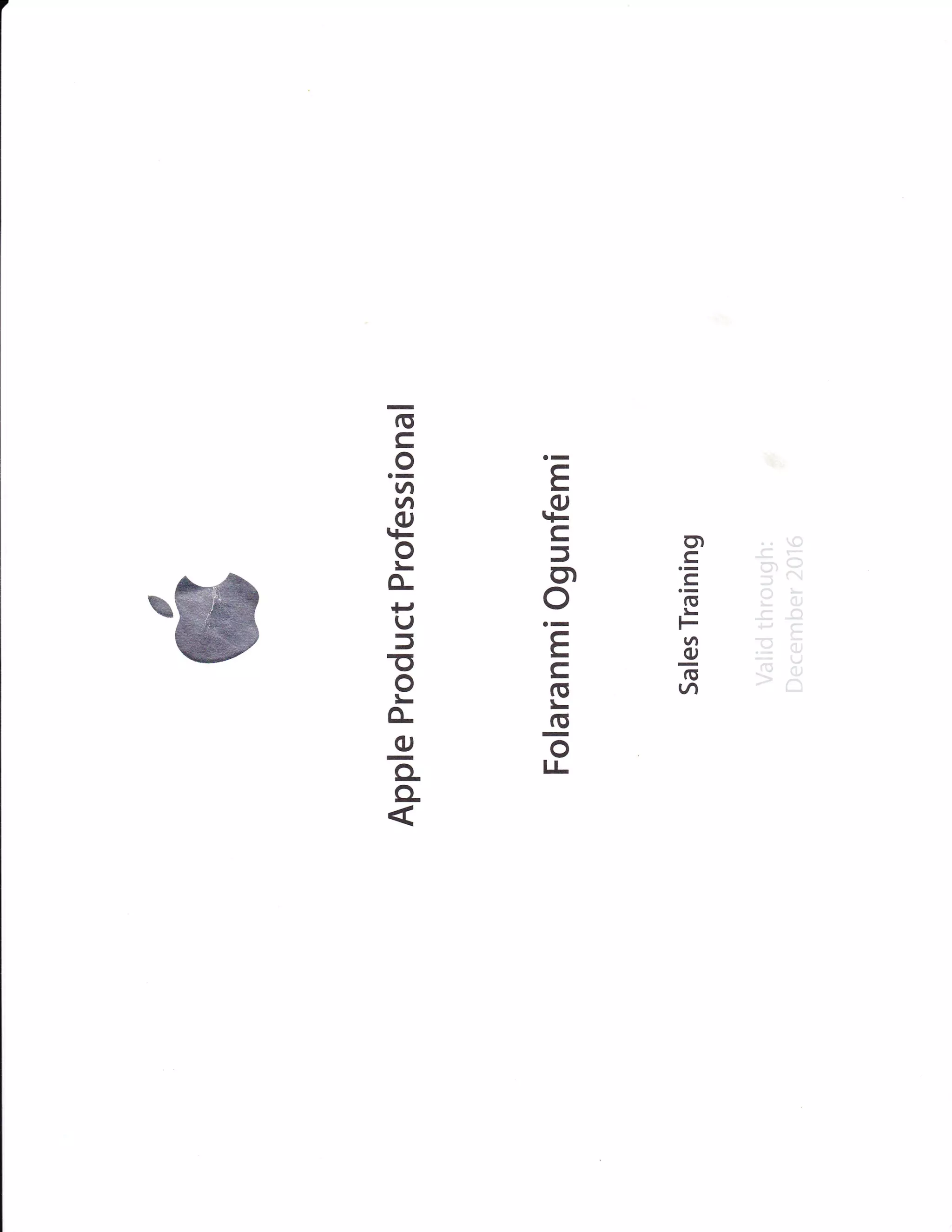 Apple Product Professional Certification | PDF