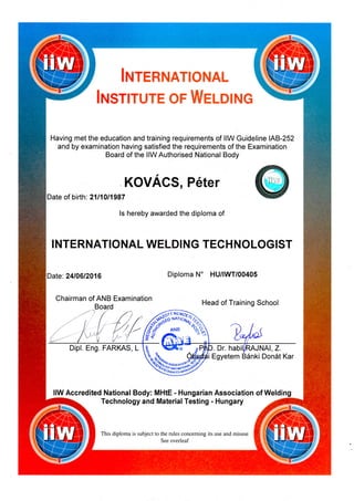 IWT diploma | PDF | Graduation | Personal Celebrations & Life Events