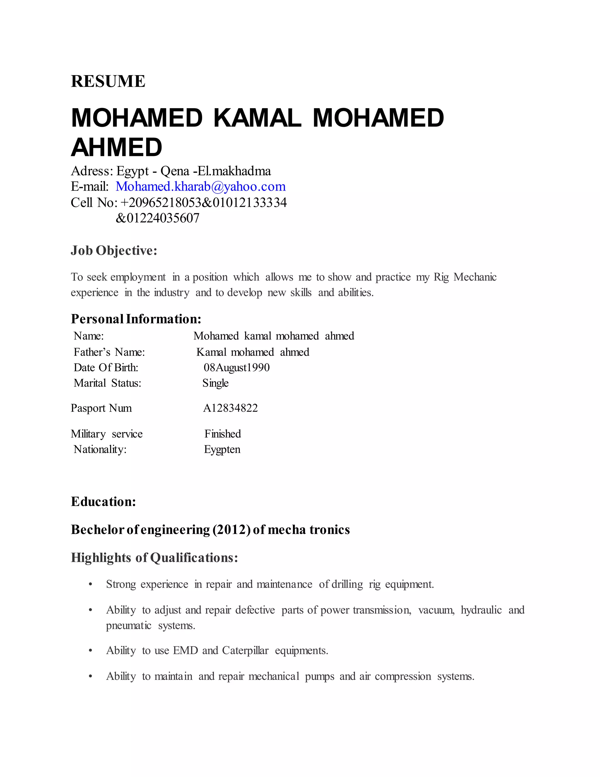 KAMAL MOHAMED | PDF