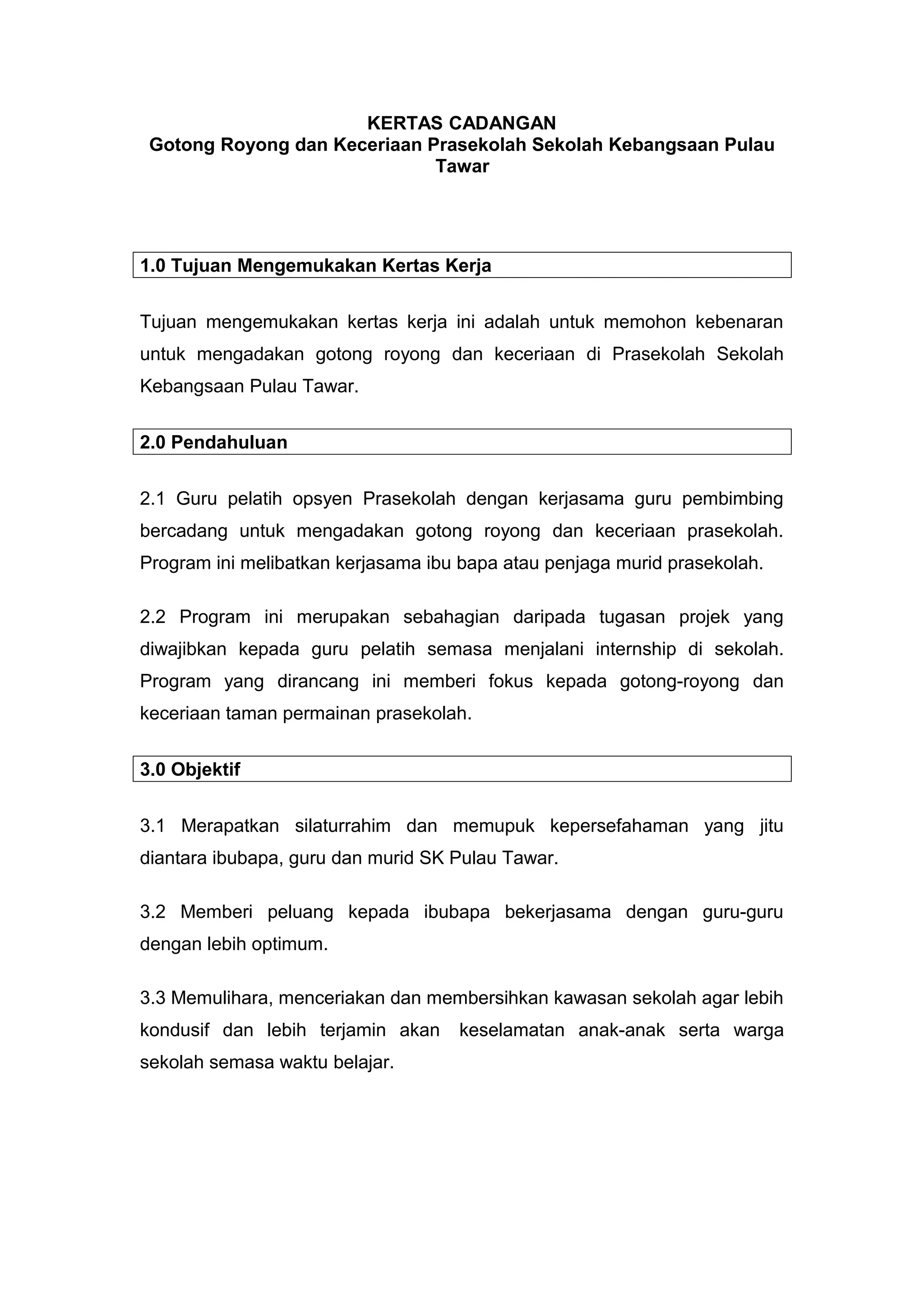 61936238 kertas-kerja-gotong-royong-pra | DOC
