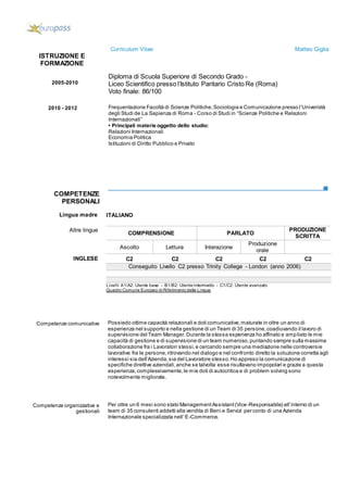 CVMatteoGiglia | PDF