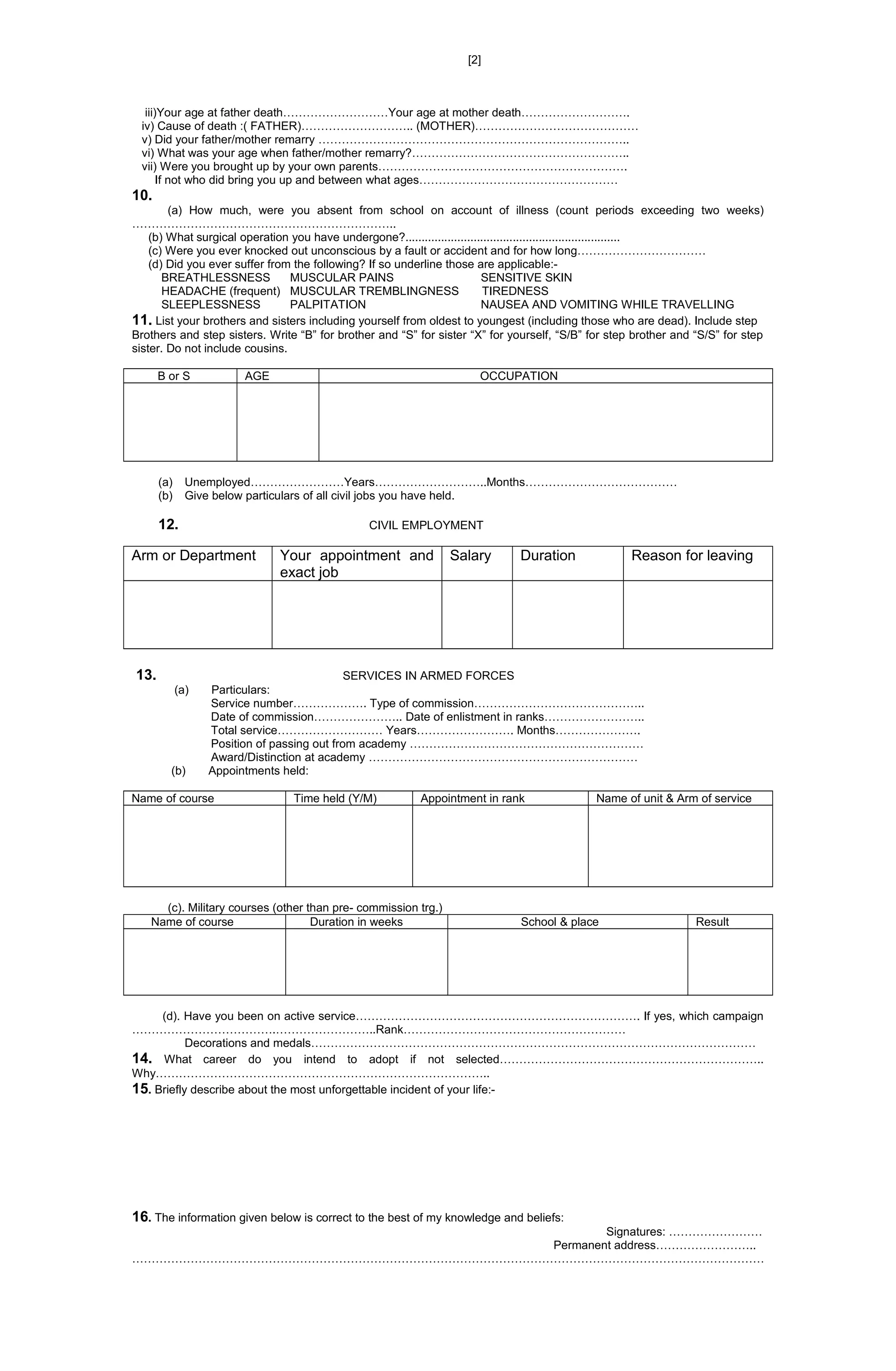 BIO DATA SHEET | DOC