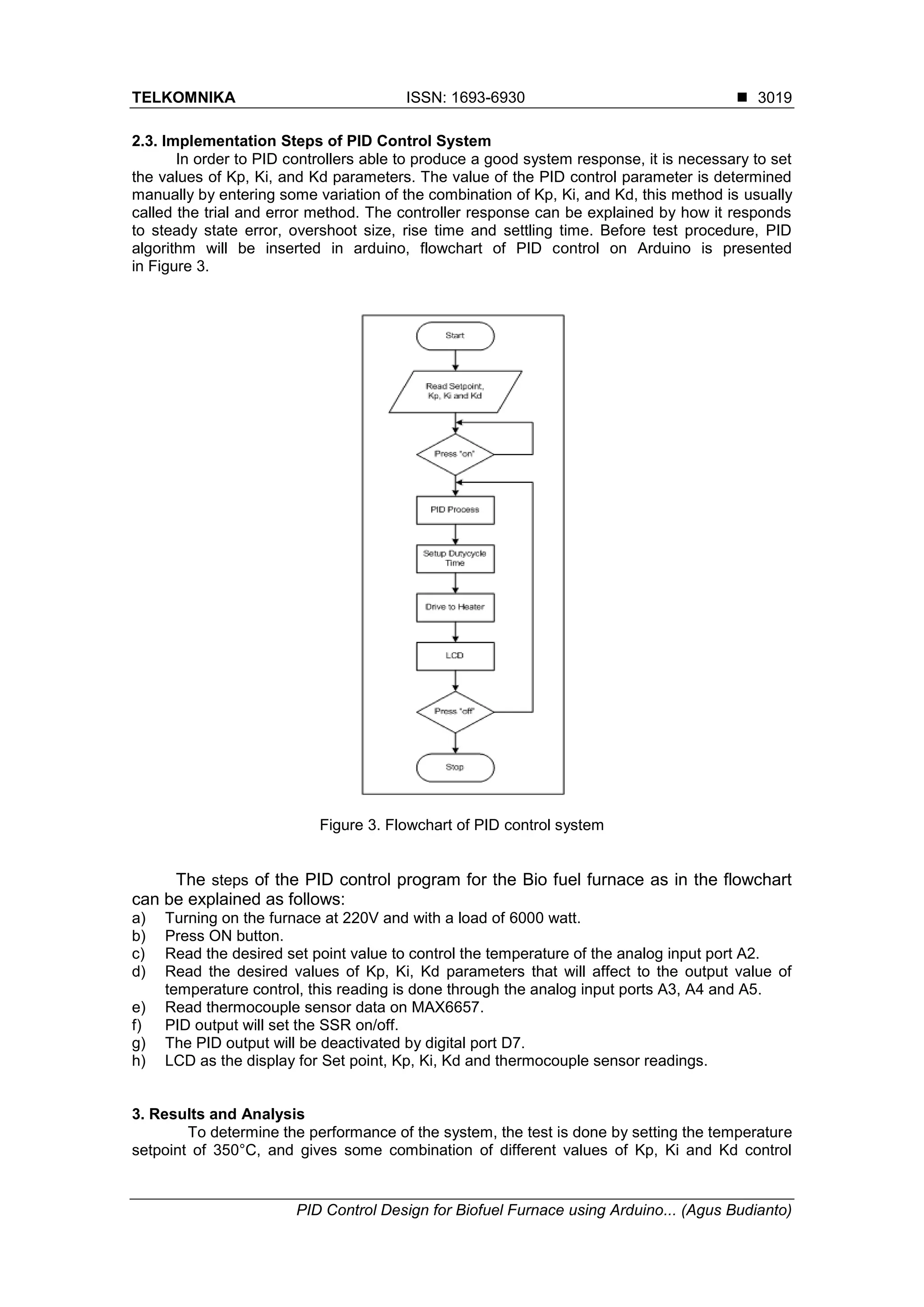 PID Control Design for Biofuel Furnace using Arduino | PDF | Power and ...