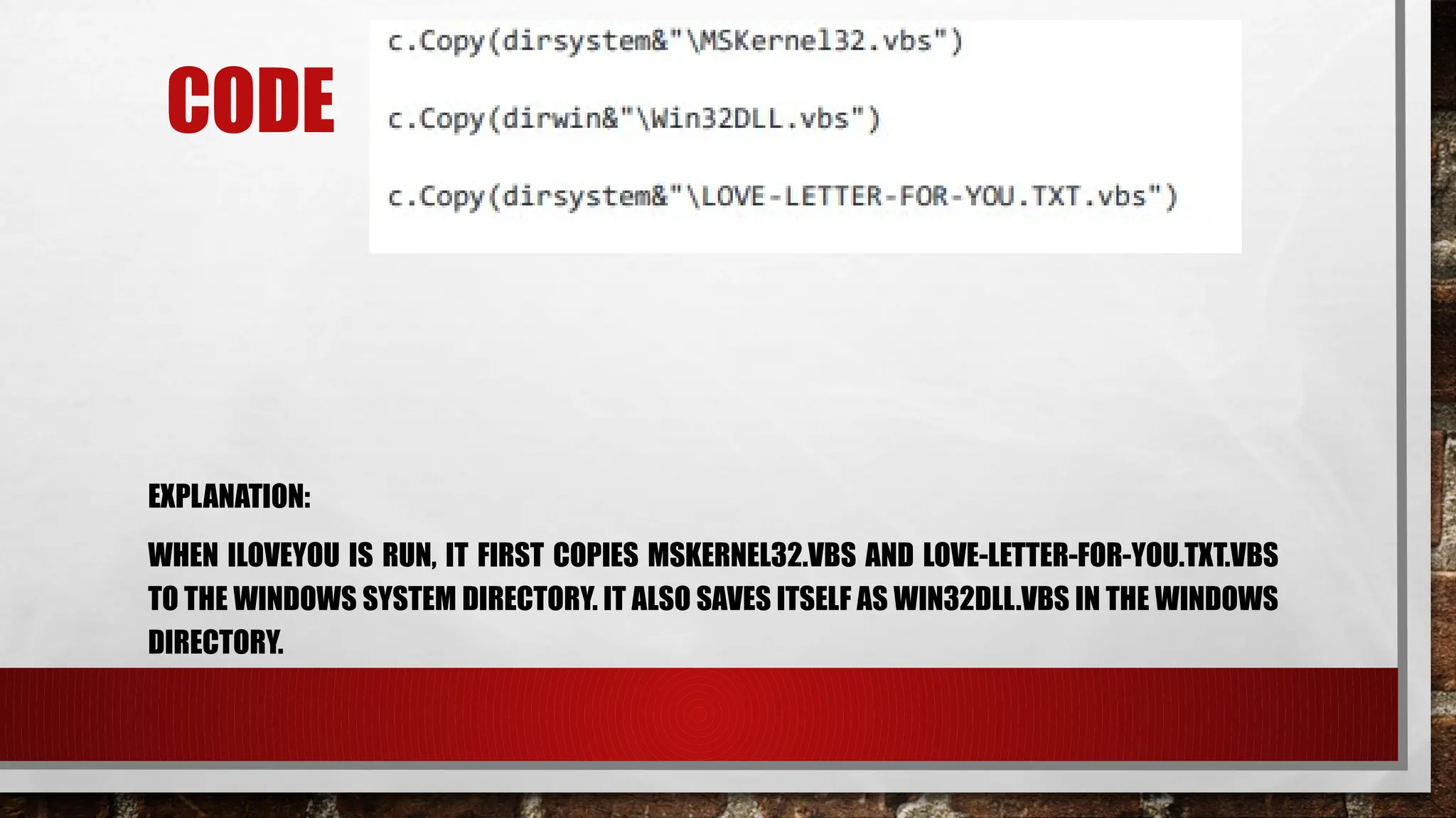 619985578-Iloveyou-Virus-Presentation.pptx | Email | Internet