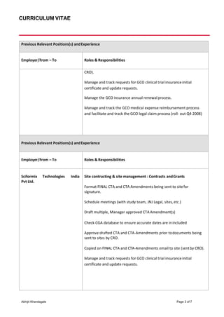 Abhijit Khandagale Resume_Clinops (1) | PDF