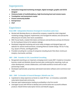 Julie Gomoll resume | PDF | Marketing and Advertising | Business