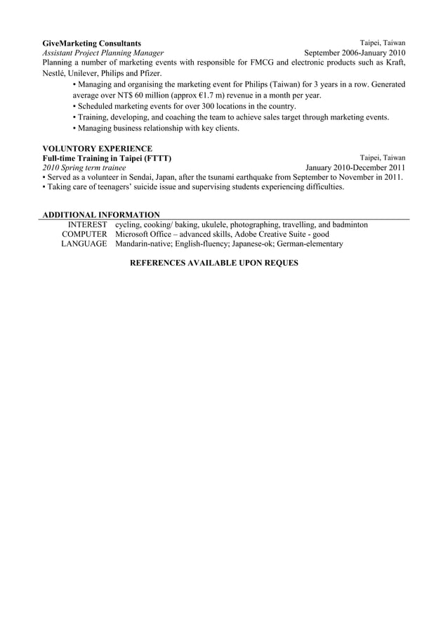 Emily Yu_CV_English version_v2 12062016 | PDF