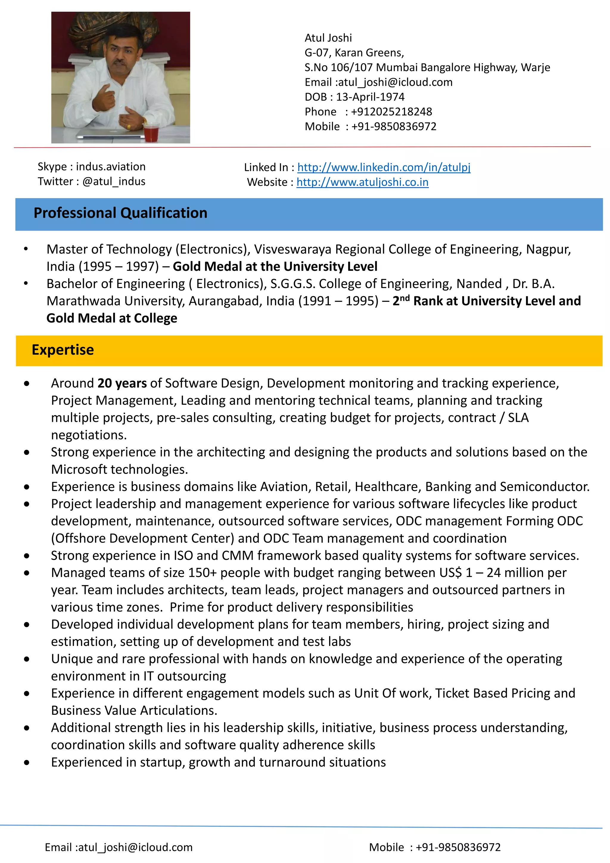 Atul Joshi - Oct 2016 | PDF