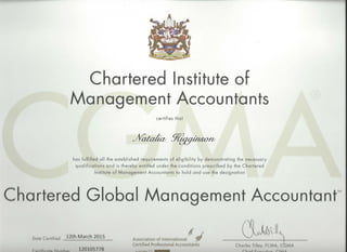 CGMA 001 | PDF