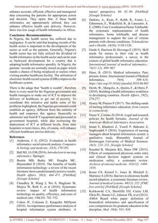 Availability and Utilization of Health Informatics System among Health ...