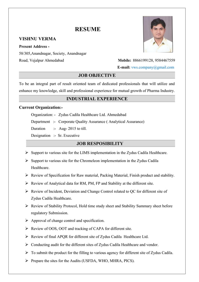 VISHNU_Resume_01 | PDF