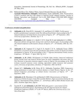Adebambo cv | PDF