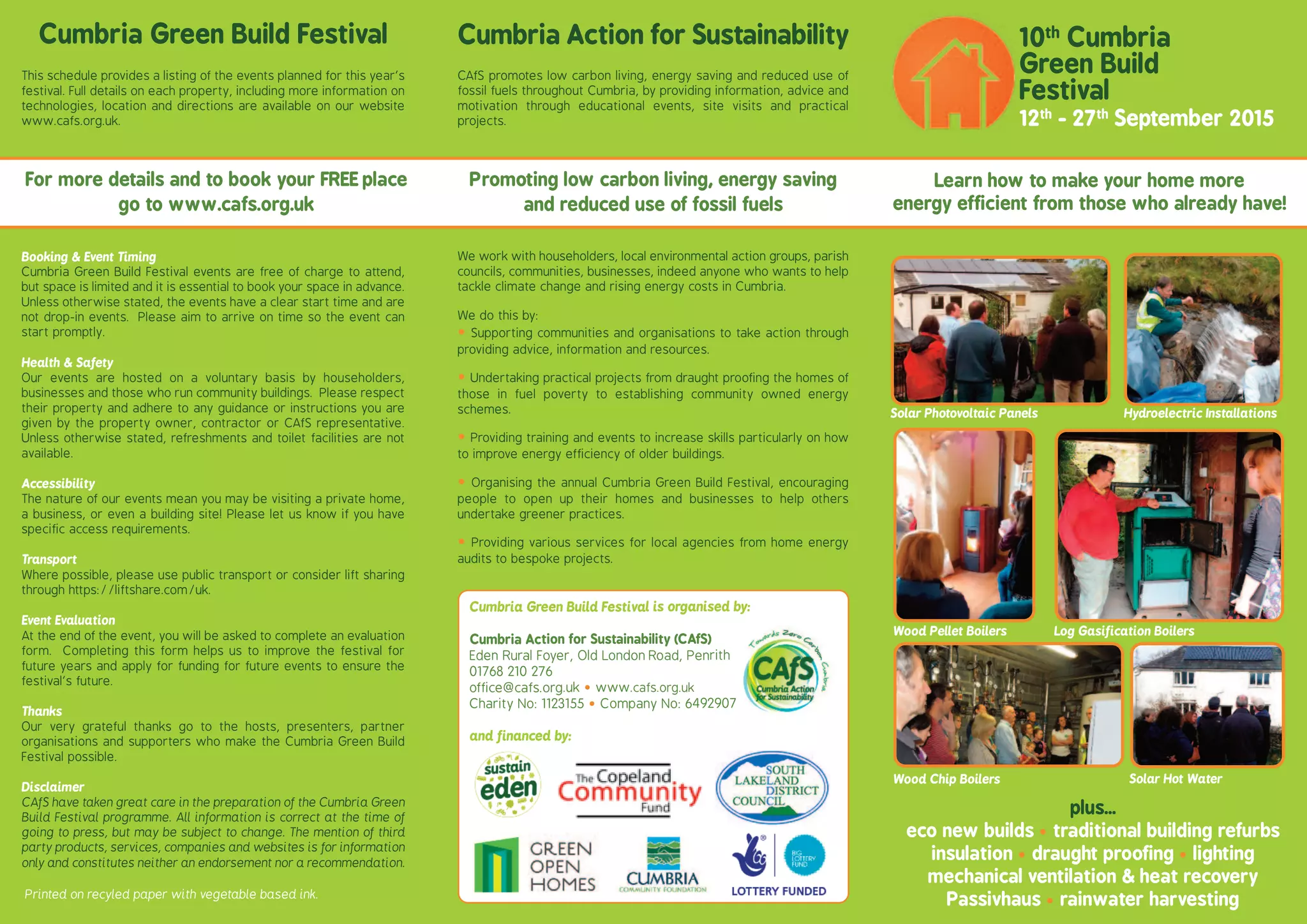 CGBF Leaflet 2015 | PDF