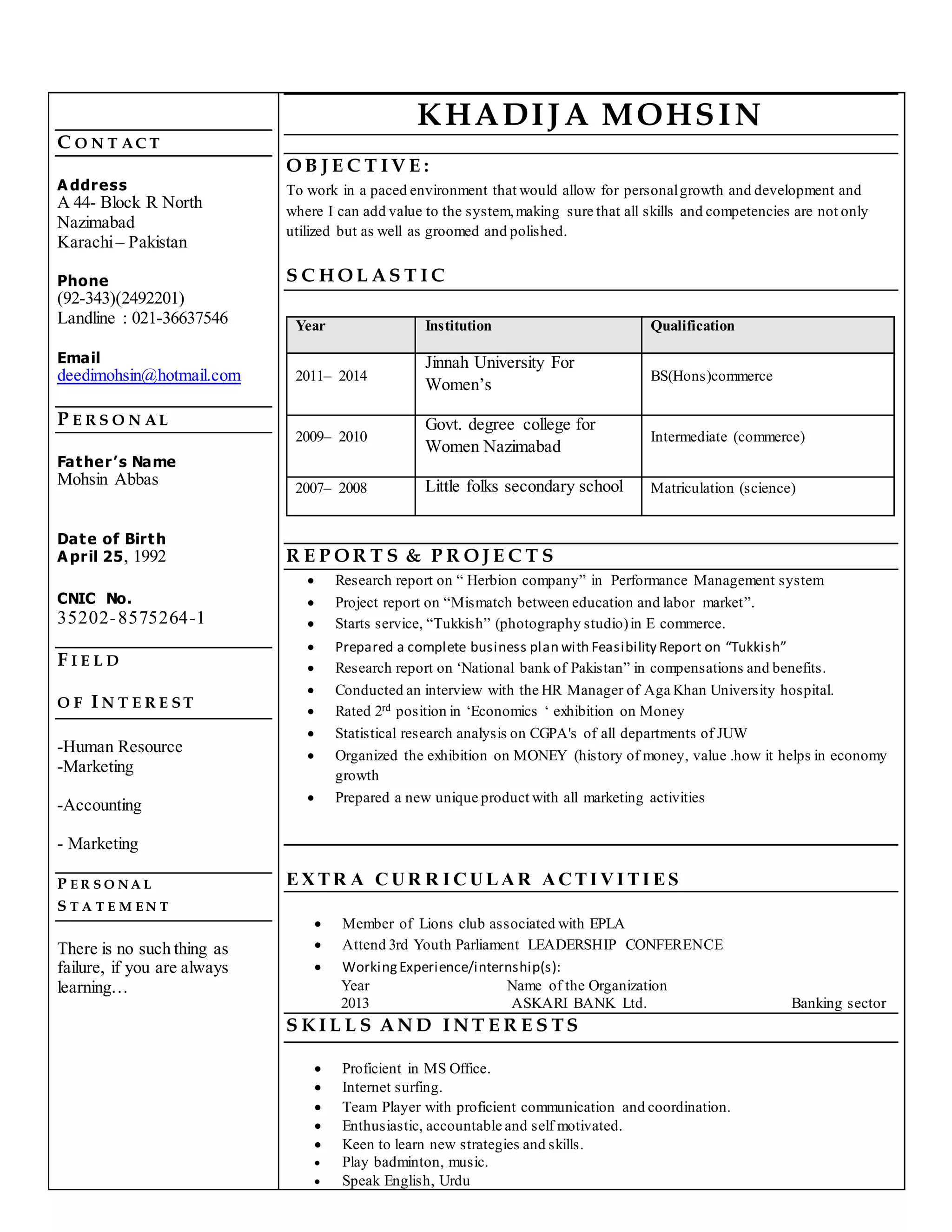 MY CV | DOCX
