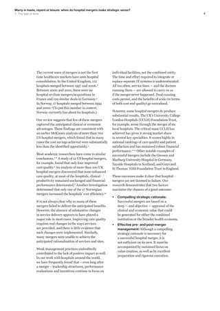 Hospital Mergers_e-version | PDF | Mergers and Acquisitions | Business ...