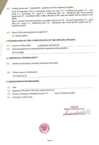 diploma supplement | PDF