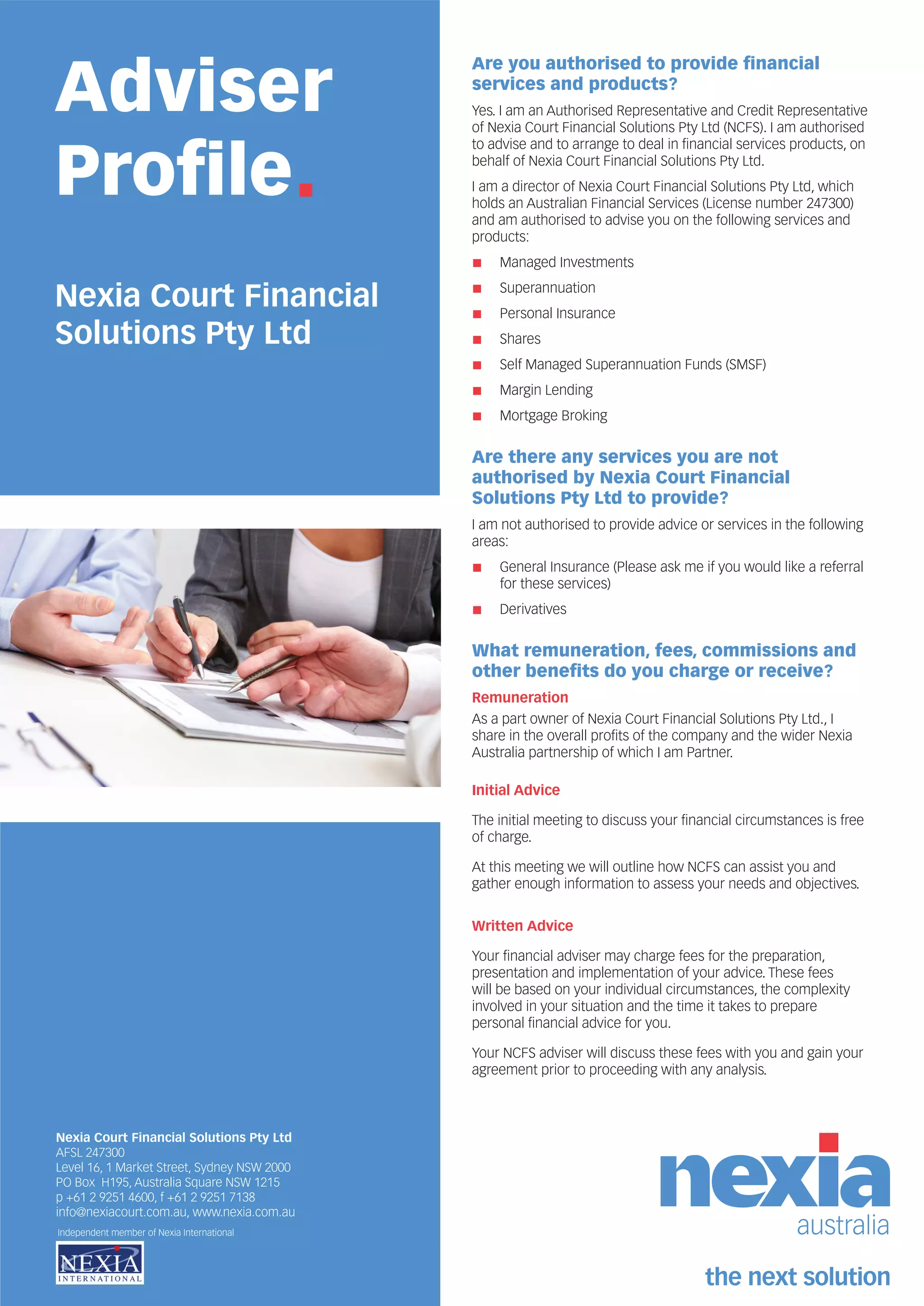 1. Craig Wilford Adviser Profile | PDF