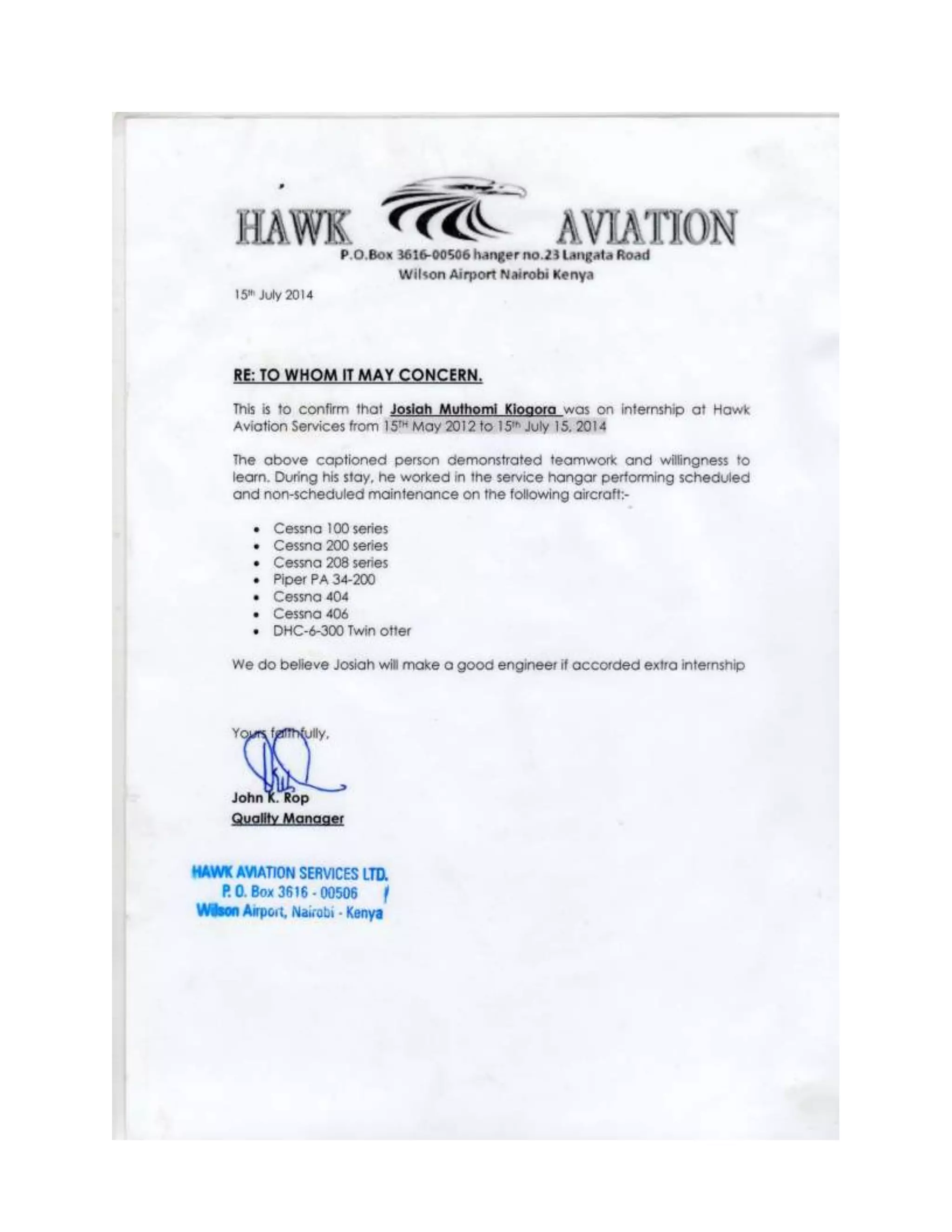 Hawk Aviation | PDF