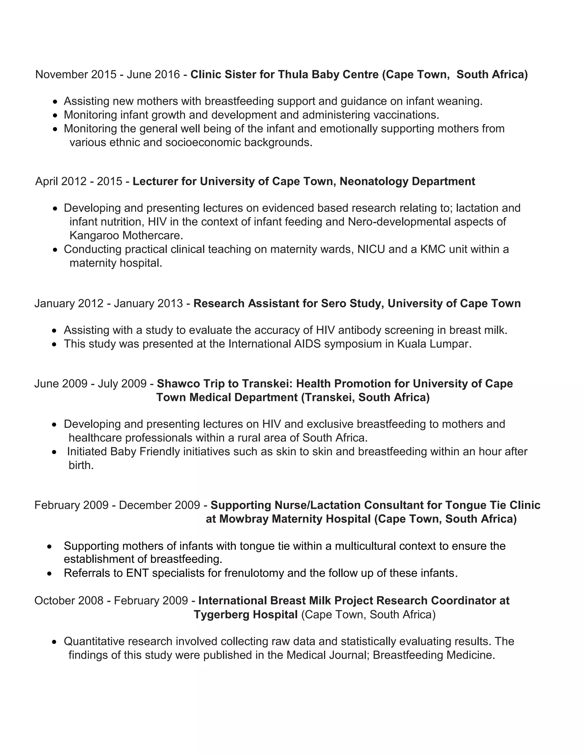 Elizabeth Brierley CV | PDF