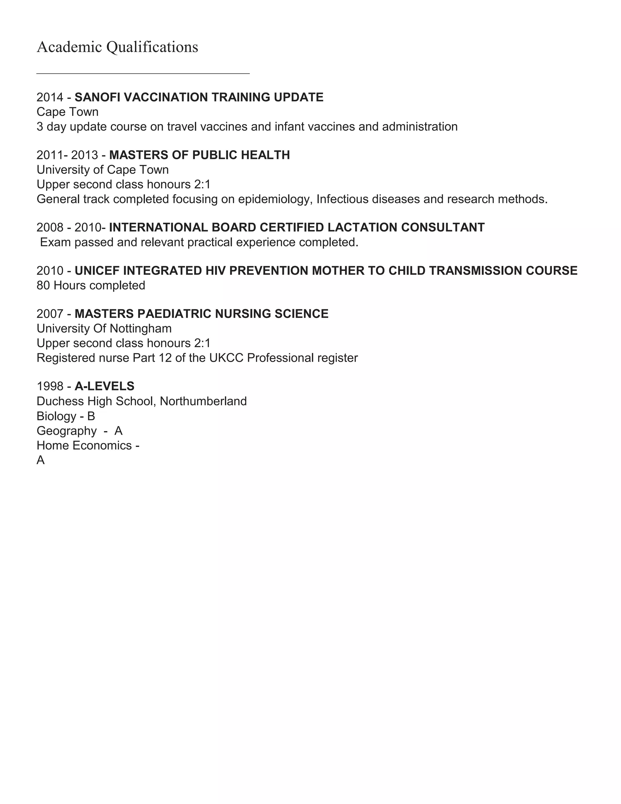 Elizabeth Brierley CV | PDF