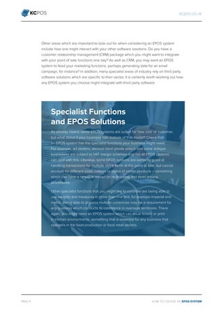 KCPOS - How To Choose An EPOS System | PDF | Logistics | Business