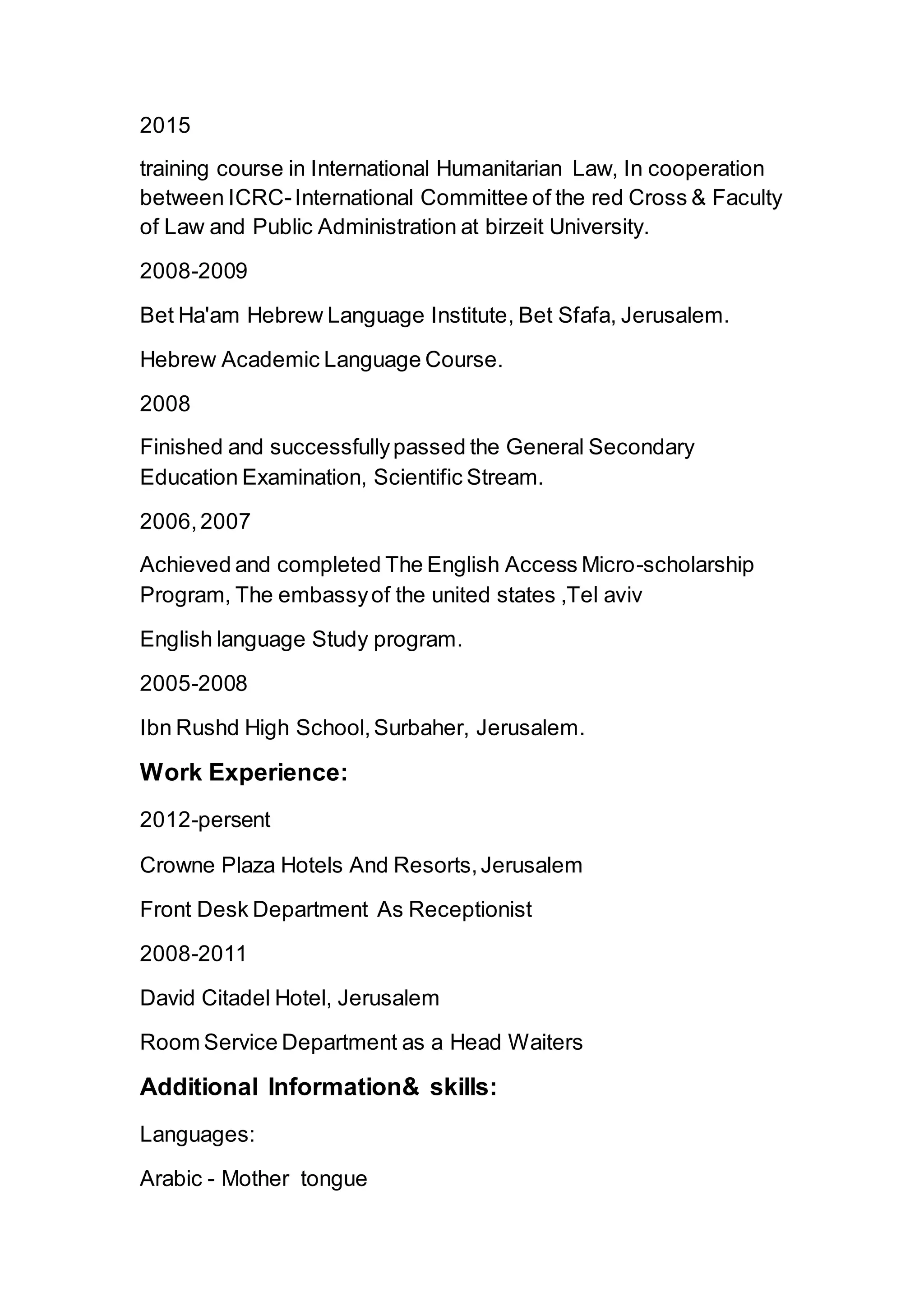 Fadi-Curriculum Vitae | PDF