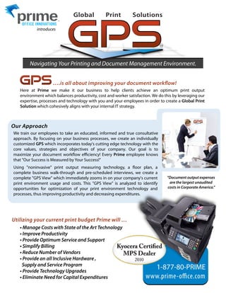 Cold Call Folders Prime GPS Marketing Flyer | PDF