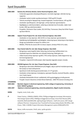 CV-Syed Zeyauddin | PDF