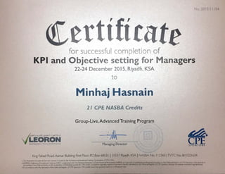 kPI and Objective | PDF
