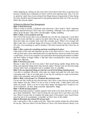 Time Management Report | DOCX