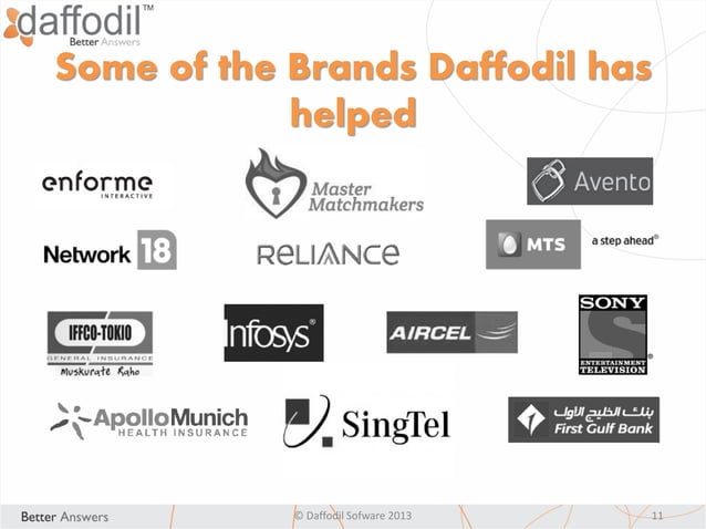 Daffodil Software - Corporate Resume | PPT