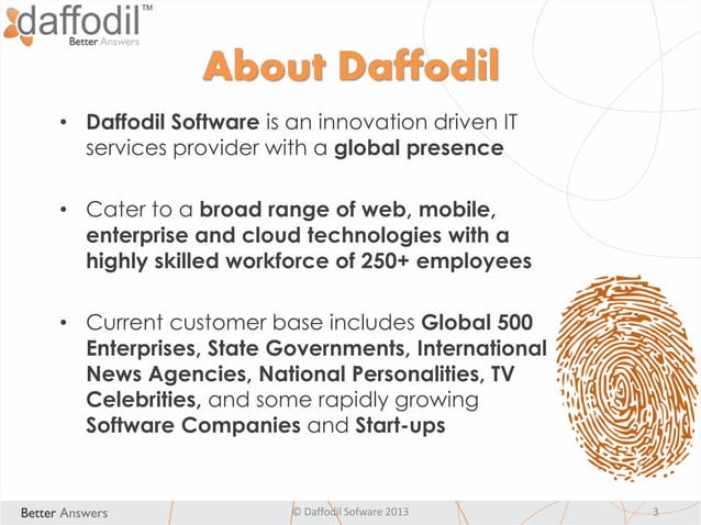 Daffodil Software - Corporate Resume | PPT