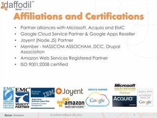 Daffodil Software - Corporate Resume | PPT