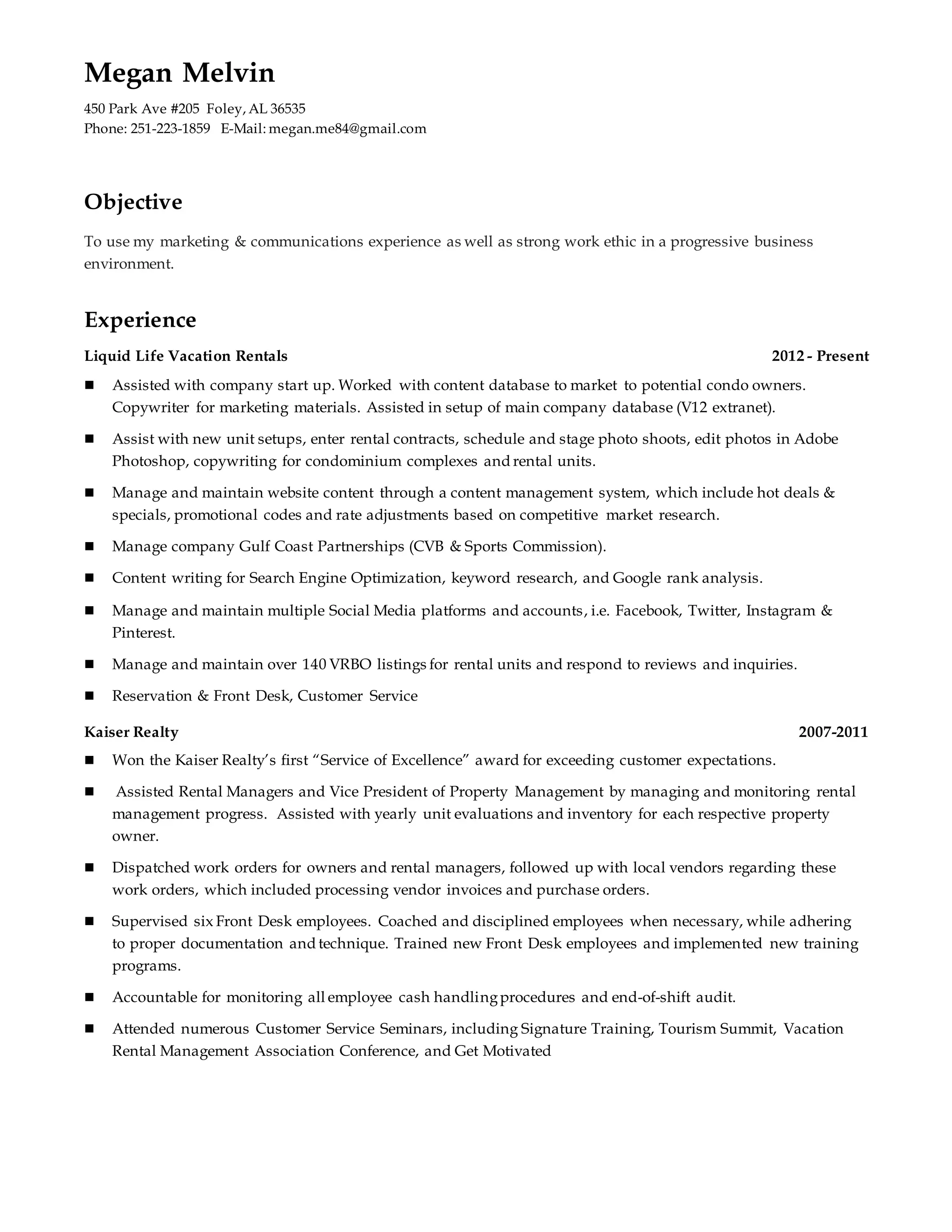 megan melvin resume | DOCX