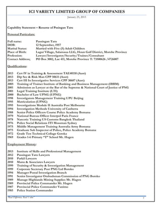 Company - Profile -ICI Variety Limited - Division Training | PDF