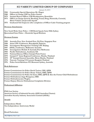 Company - Profile -ICI Variety Limited - Division Training | PDF