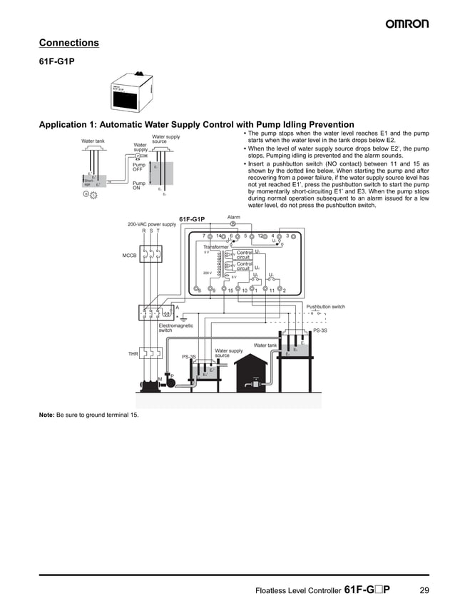 61 f floatless level controller datasheet | PDF