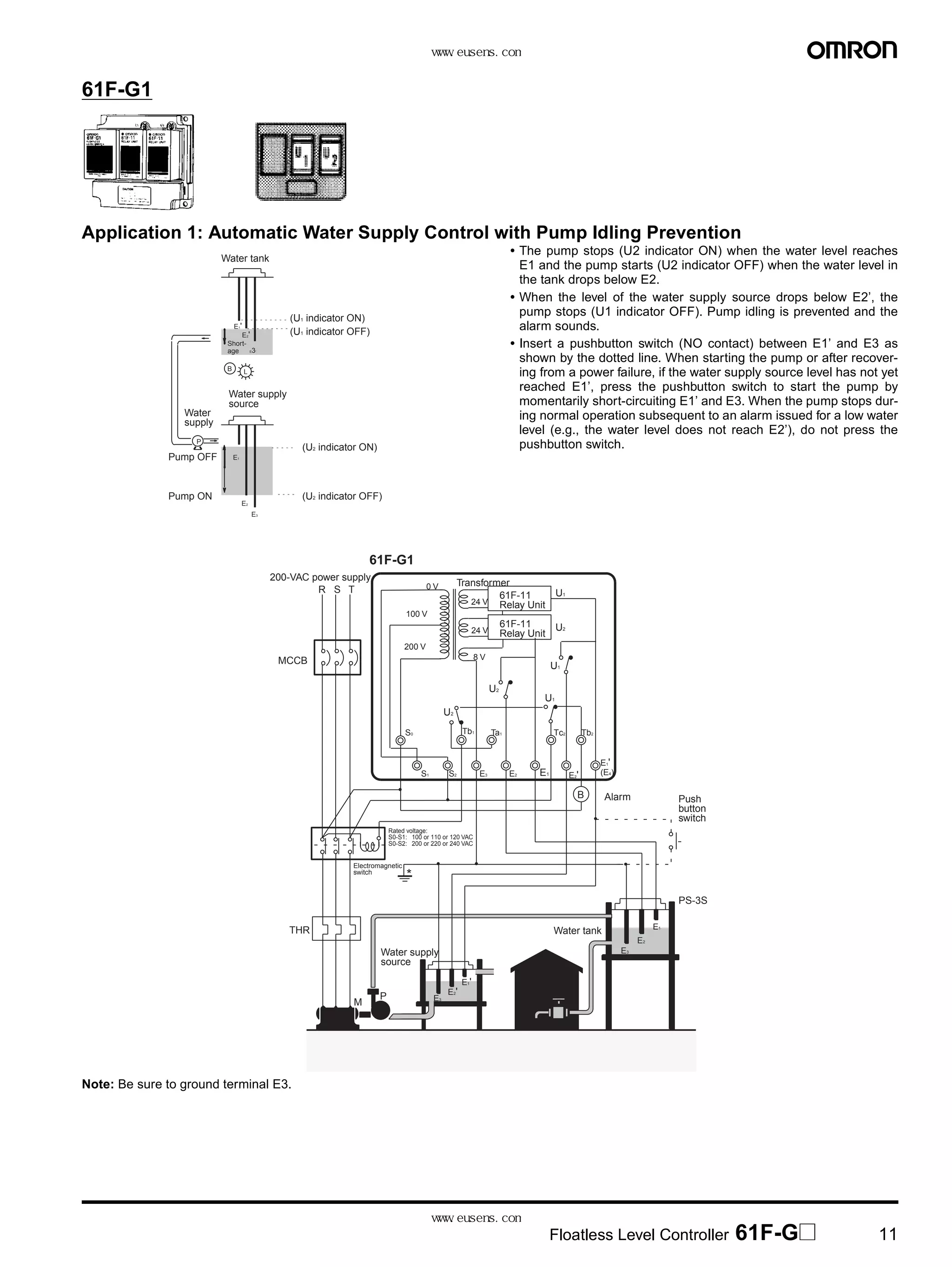 61F Floatless Level Controller Datasheet | PDF