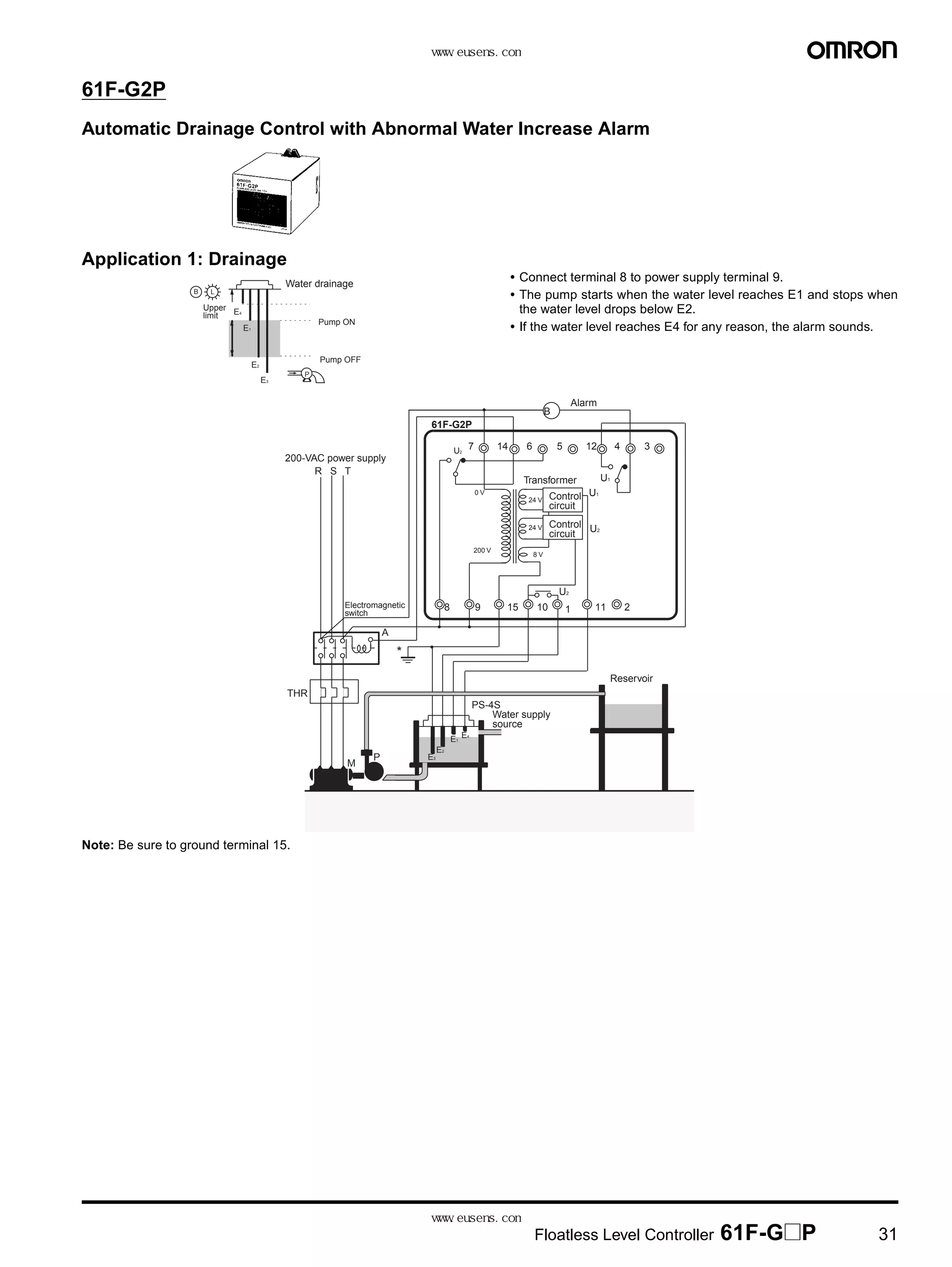 61F Floatless Level Controller Datasheet | PDF