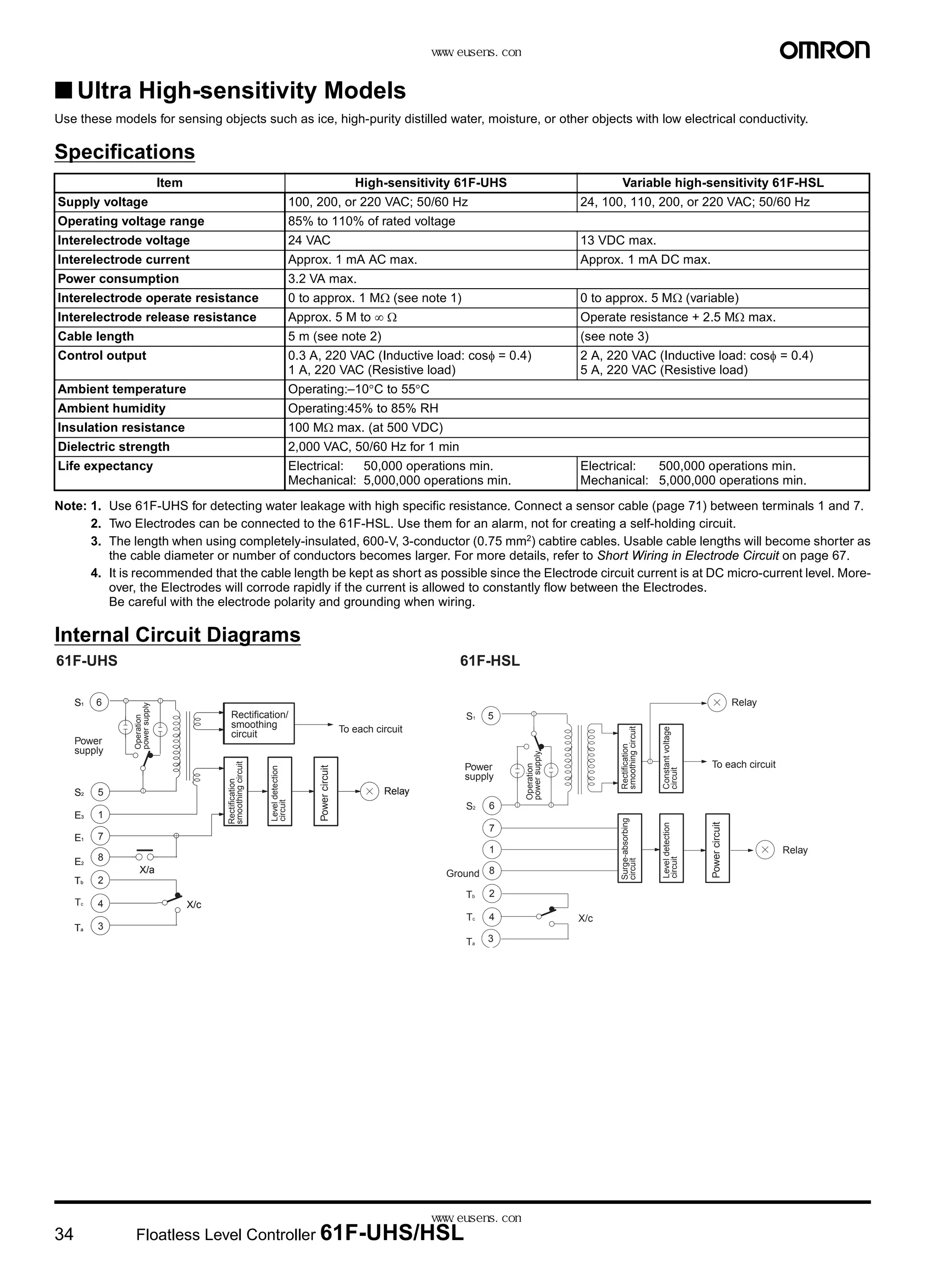 61F Floatless Level Controller Datasheet | PDF