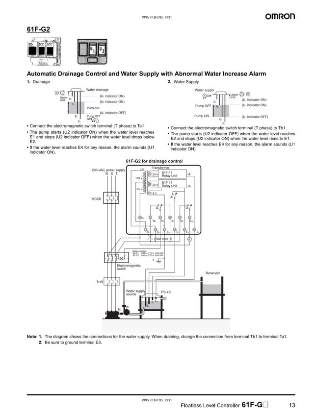 61F Floatless Level Controller Datasheet | PDF